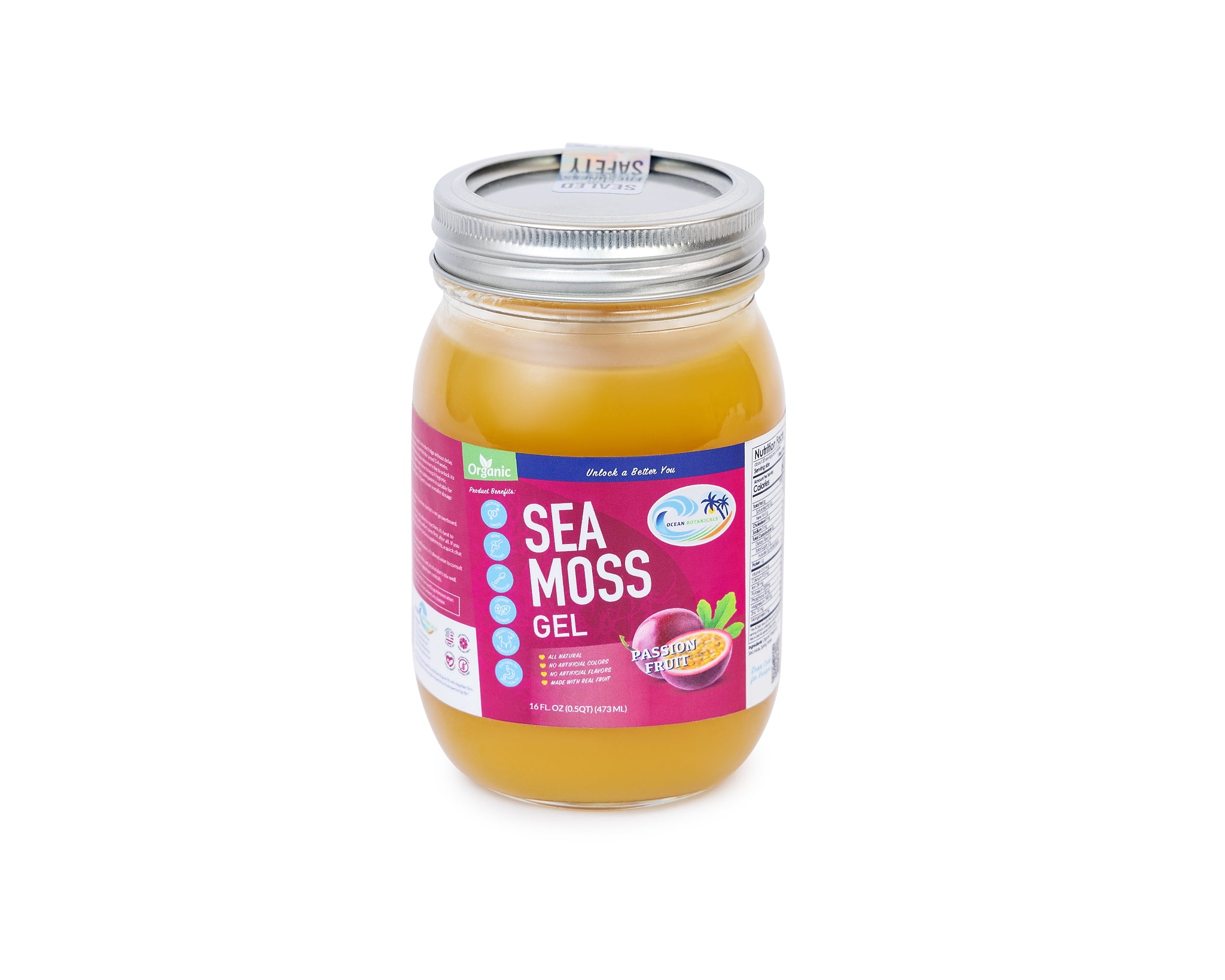 Passion Fruit Sea Moss Gel - Ocean Botanicals